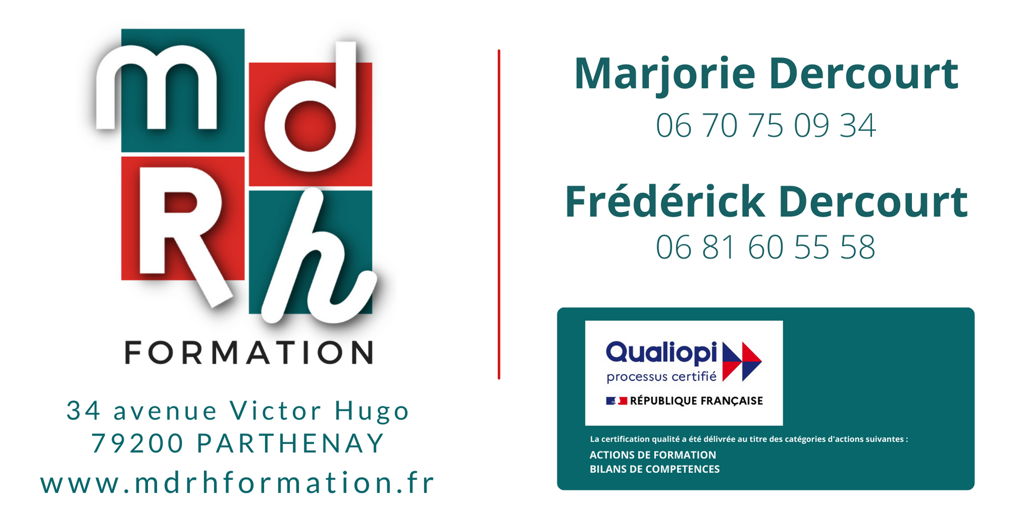 Nous contacter - Mdrh formation
